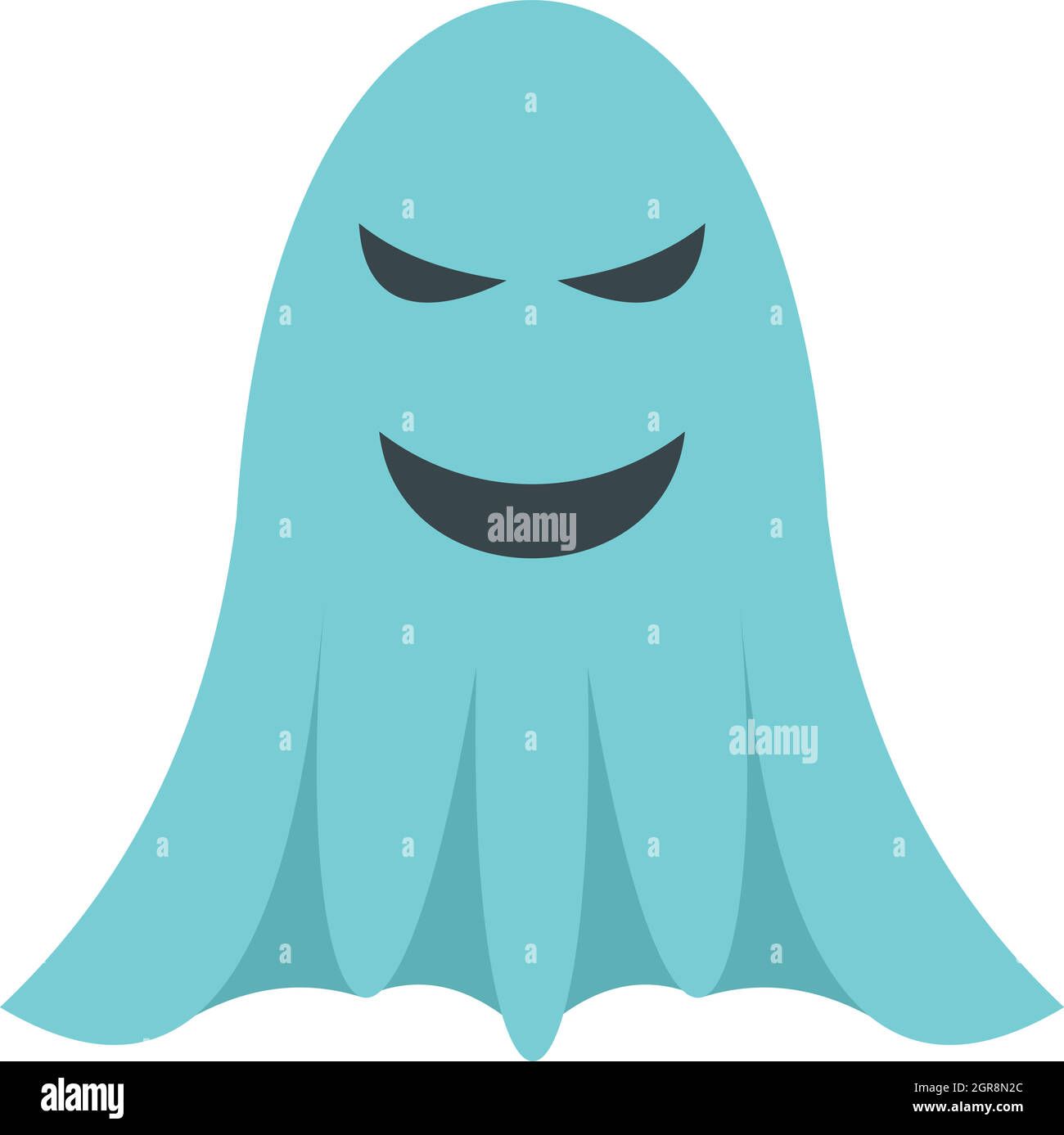 Ghost icon, flat style Stock Vector Image & Art - Alamy