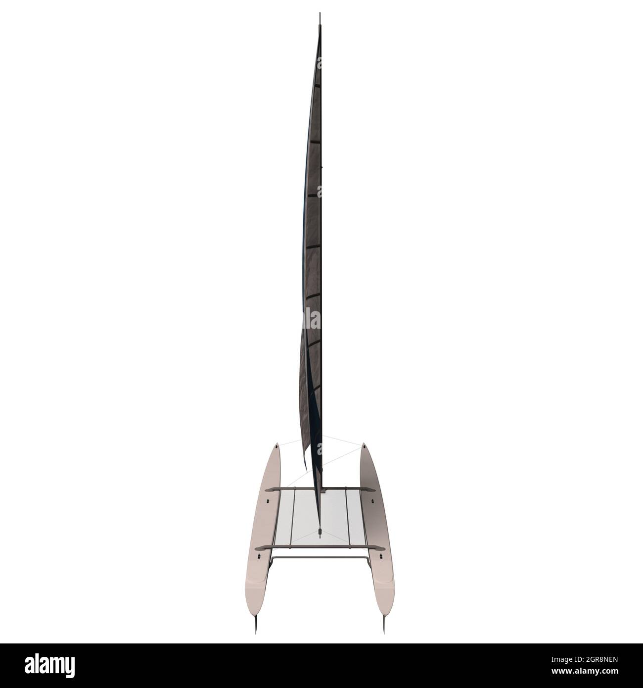 3D illustration catamaran isolated on white background Stock Photo - Alamy