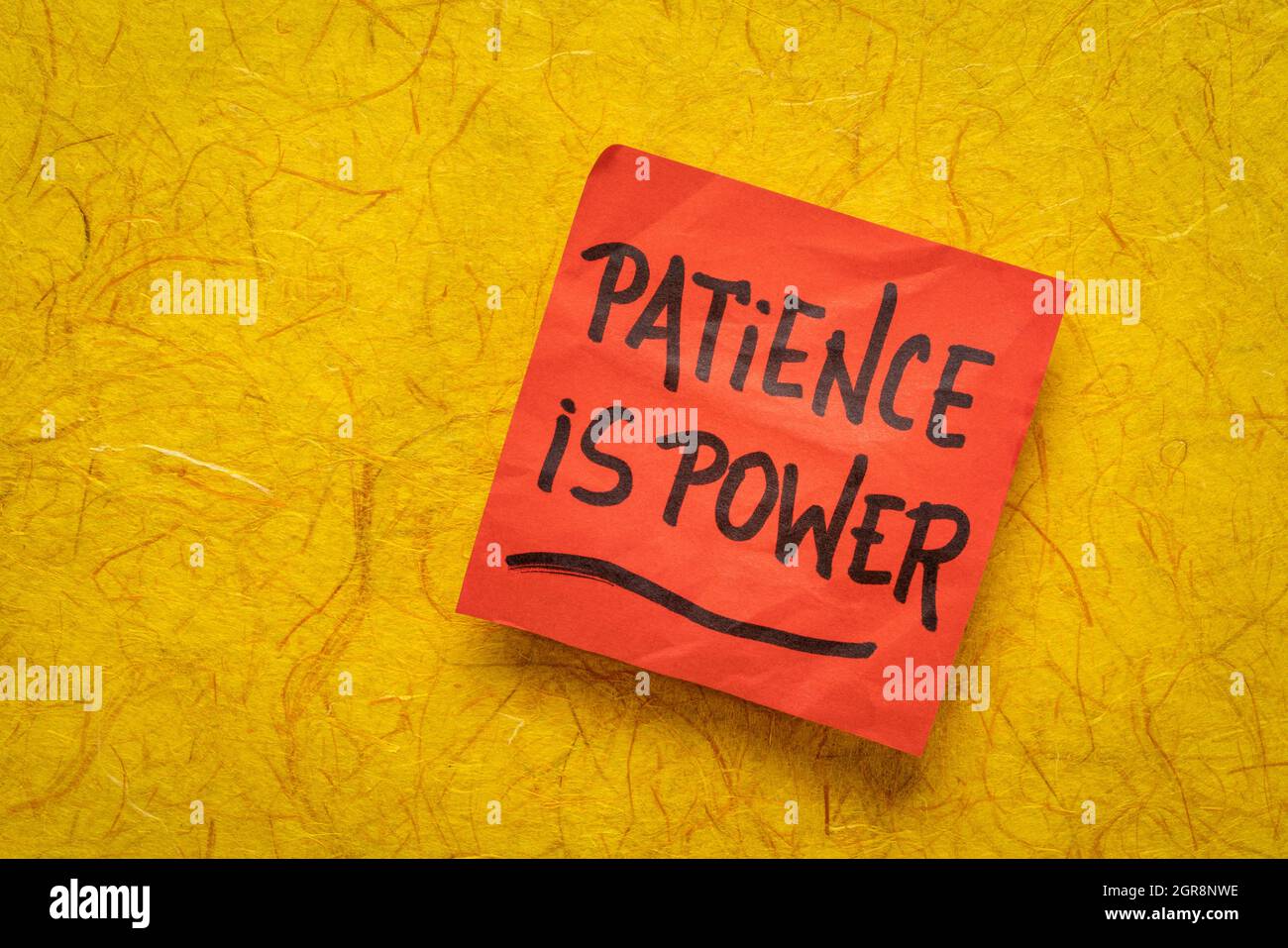 Patience is power hi-res stock photography and images - Alamy
