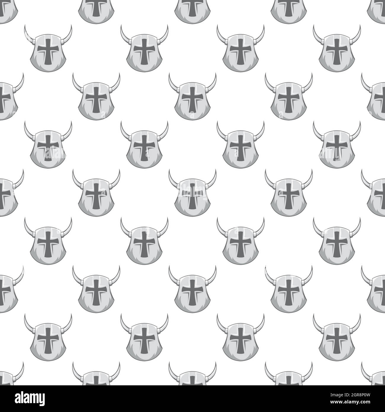 Combat helmet with horns seamless pattern Stock Vector Image & Art - Alamy