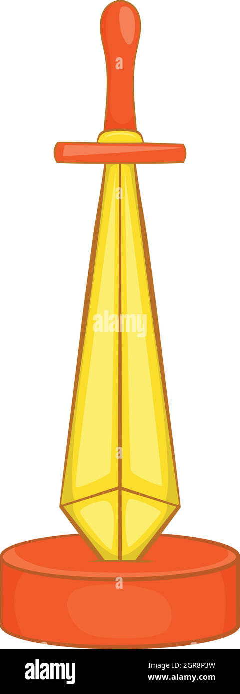 Golden sword award icon, cartoon style Stock Vector Image & Art - Alamy