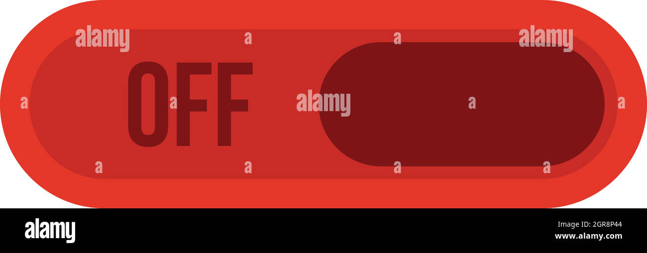 Off button icon, flat style Stock Vector Image & Art - Alamy
