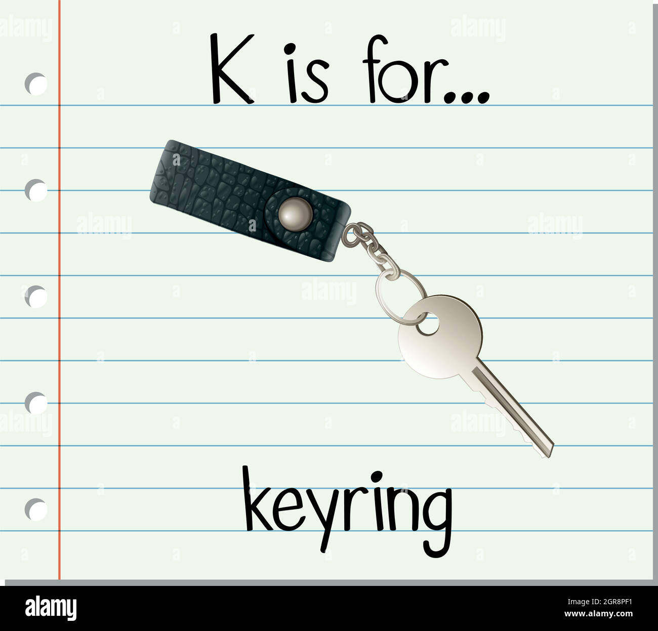Keyring Stock Vector Images - Alamy
