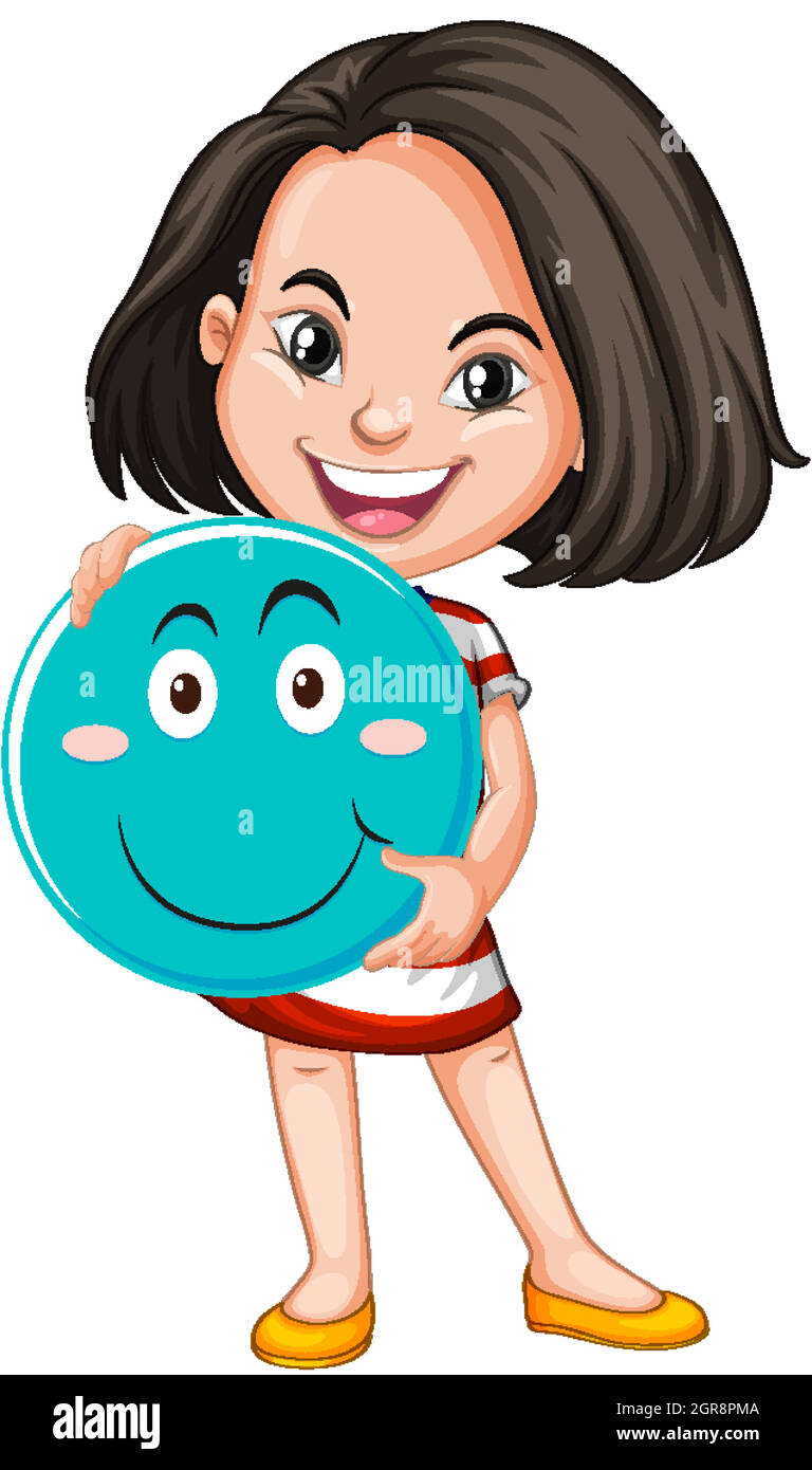 Girl holding math shape Stock Vector Image & Art - Alamy