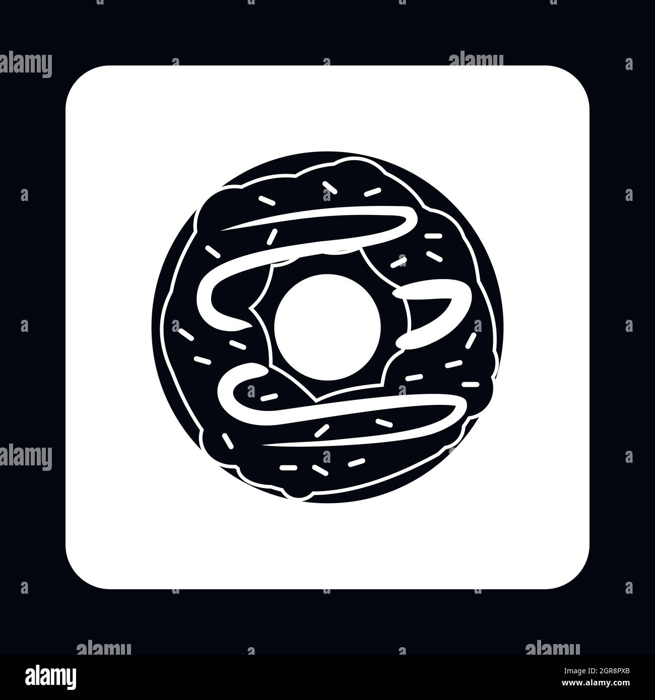 Donut icon, simple style Stock Vector Image & Art - Alamy