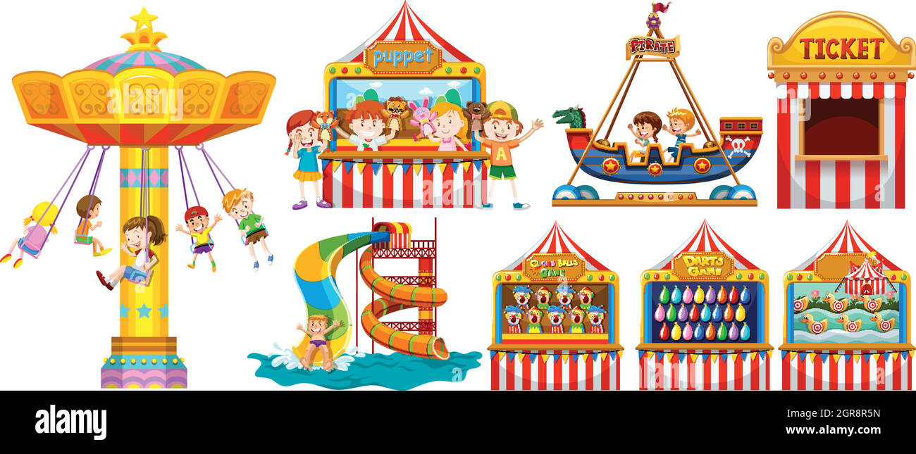 Amusement Park Games Clipart