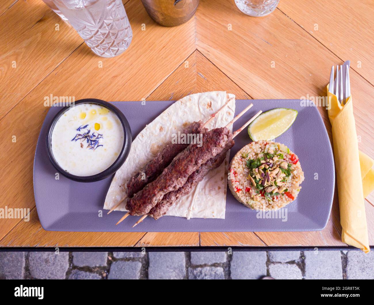 Iranian kebab not arab not persian hi-res stock photography and images ...