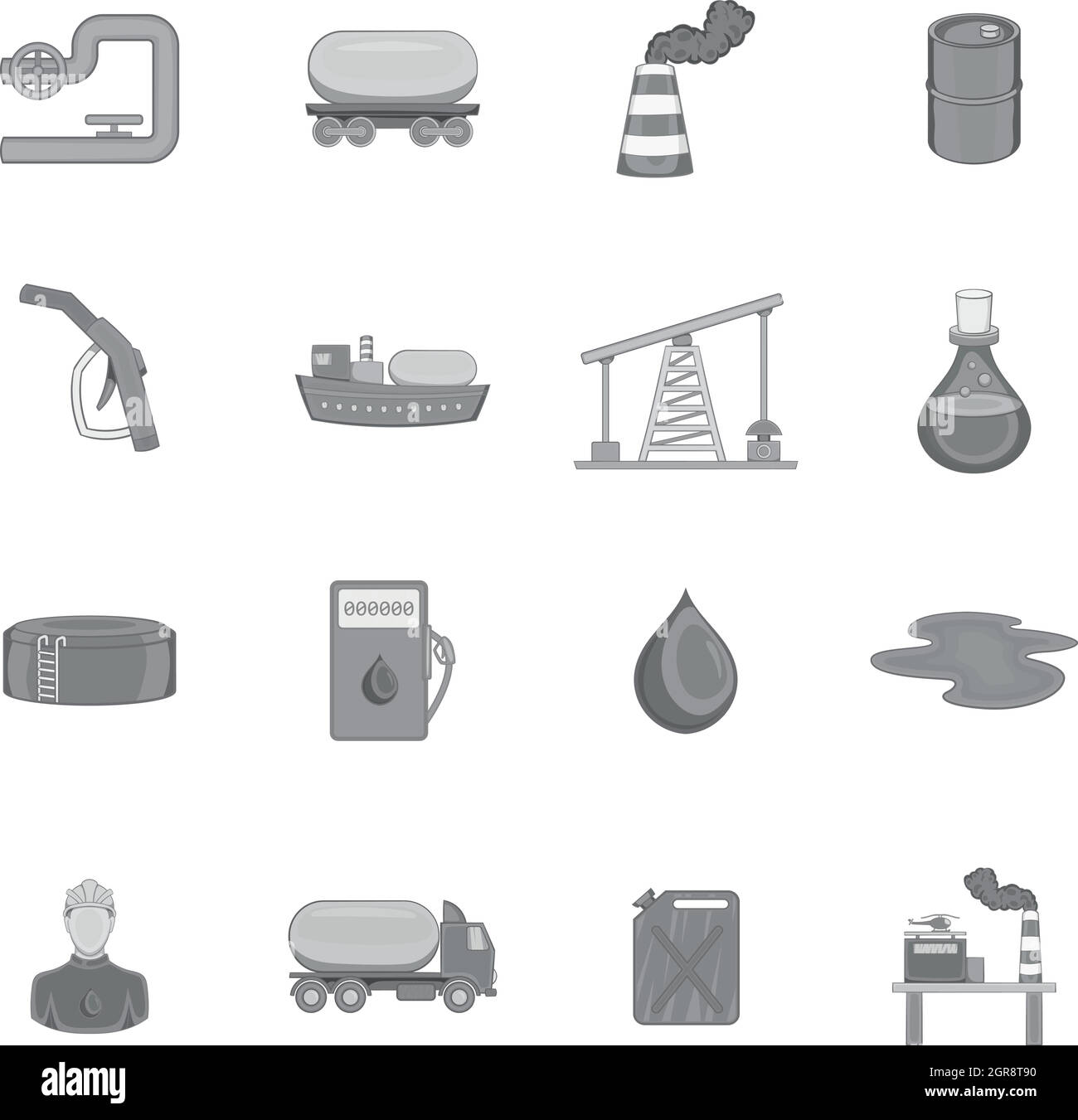 Oil gas industry industrial complex Stock Vector Images - Alamy