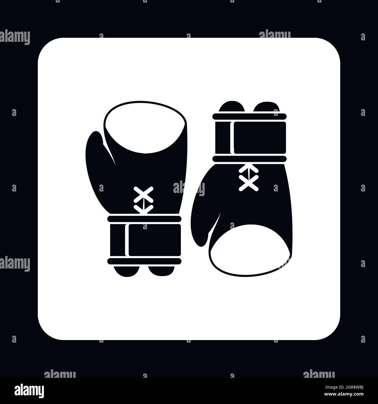 Boxing gloves icon, simple style Stock Vector Image & Art - Alamy