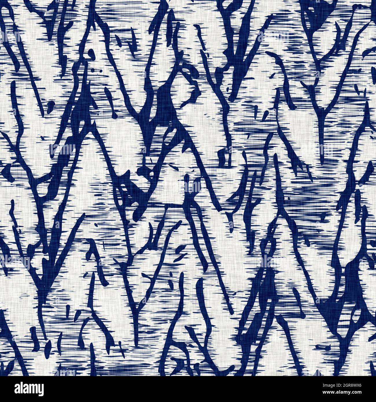 Indigo dyed fabric random flecks pattern texture. Seamless textile ...