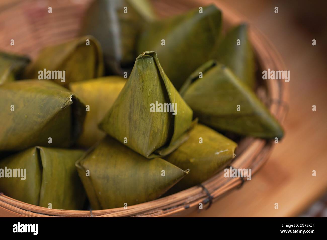 The Traditional Banana Leaf Wrapped Desserts Stock Photo - Alamy