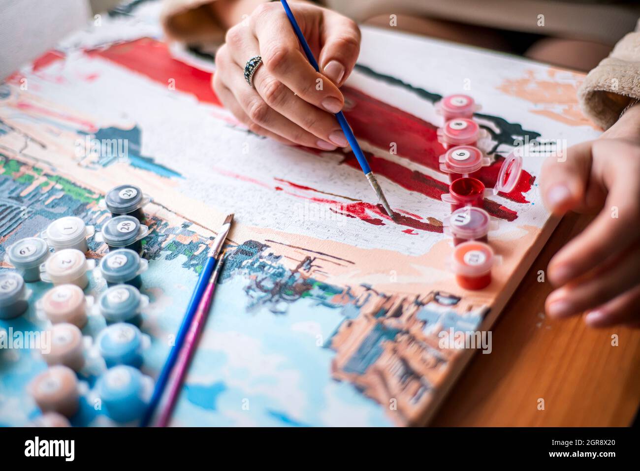 Painting by numbers hi-res stock photography and images - Alamy