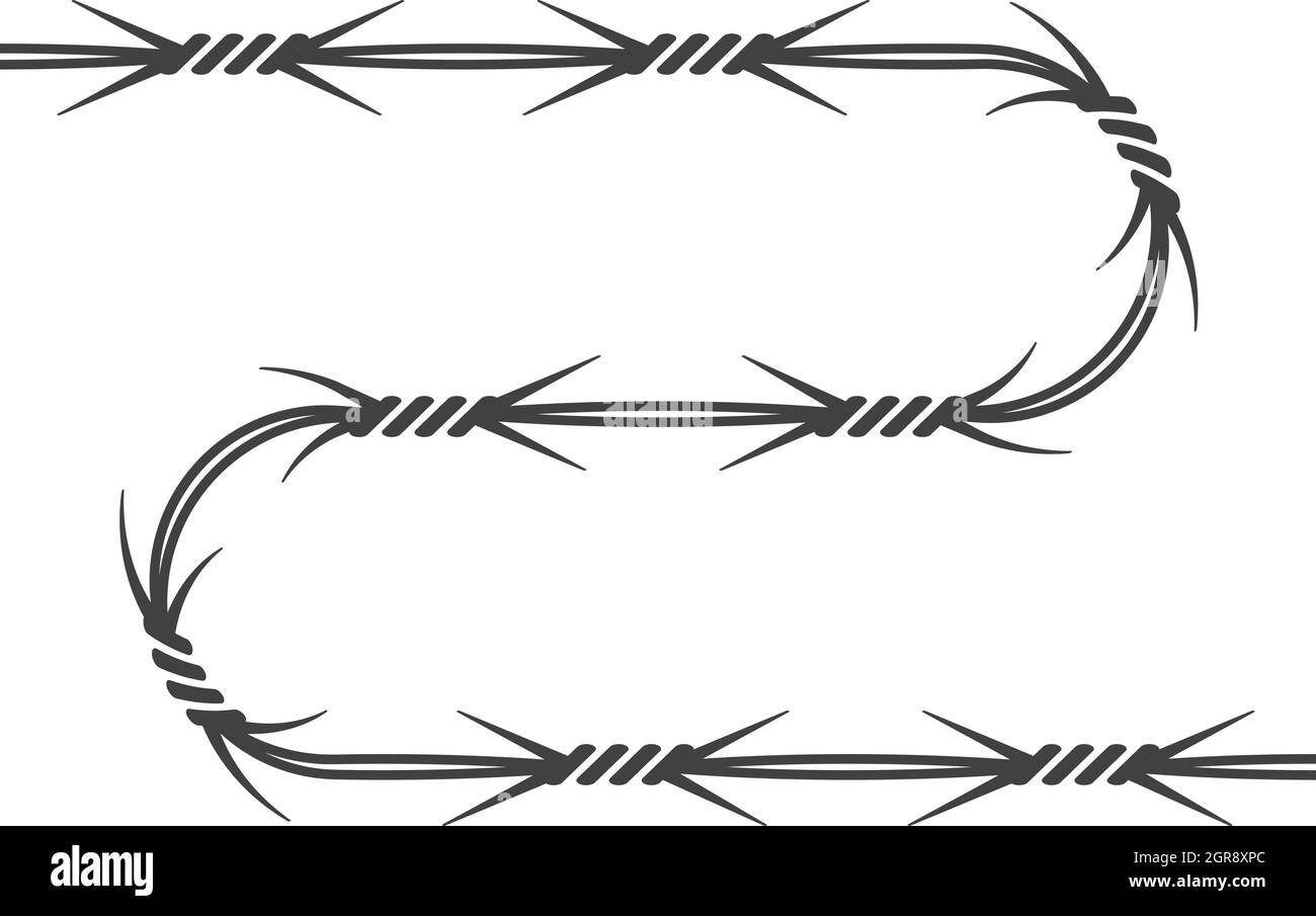 barbed wire vector illustration design Stock Vector Image & Art - Alamy