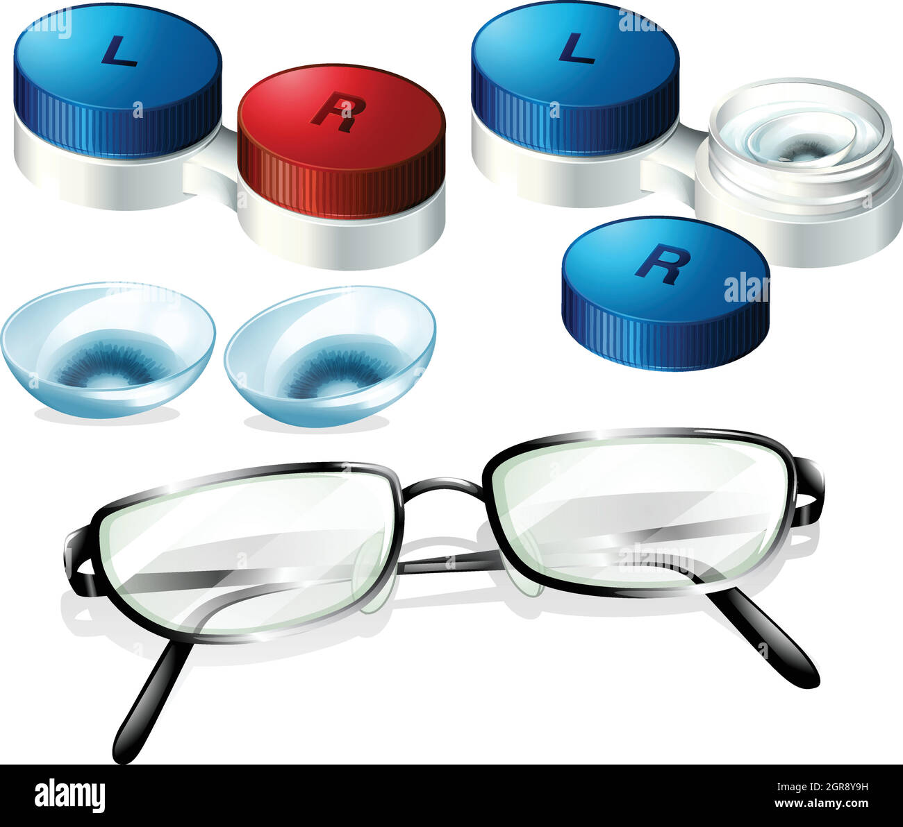 Contact eye lens on Stock Vector Images - Alamy