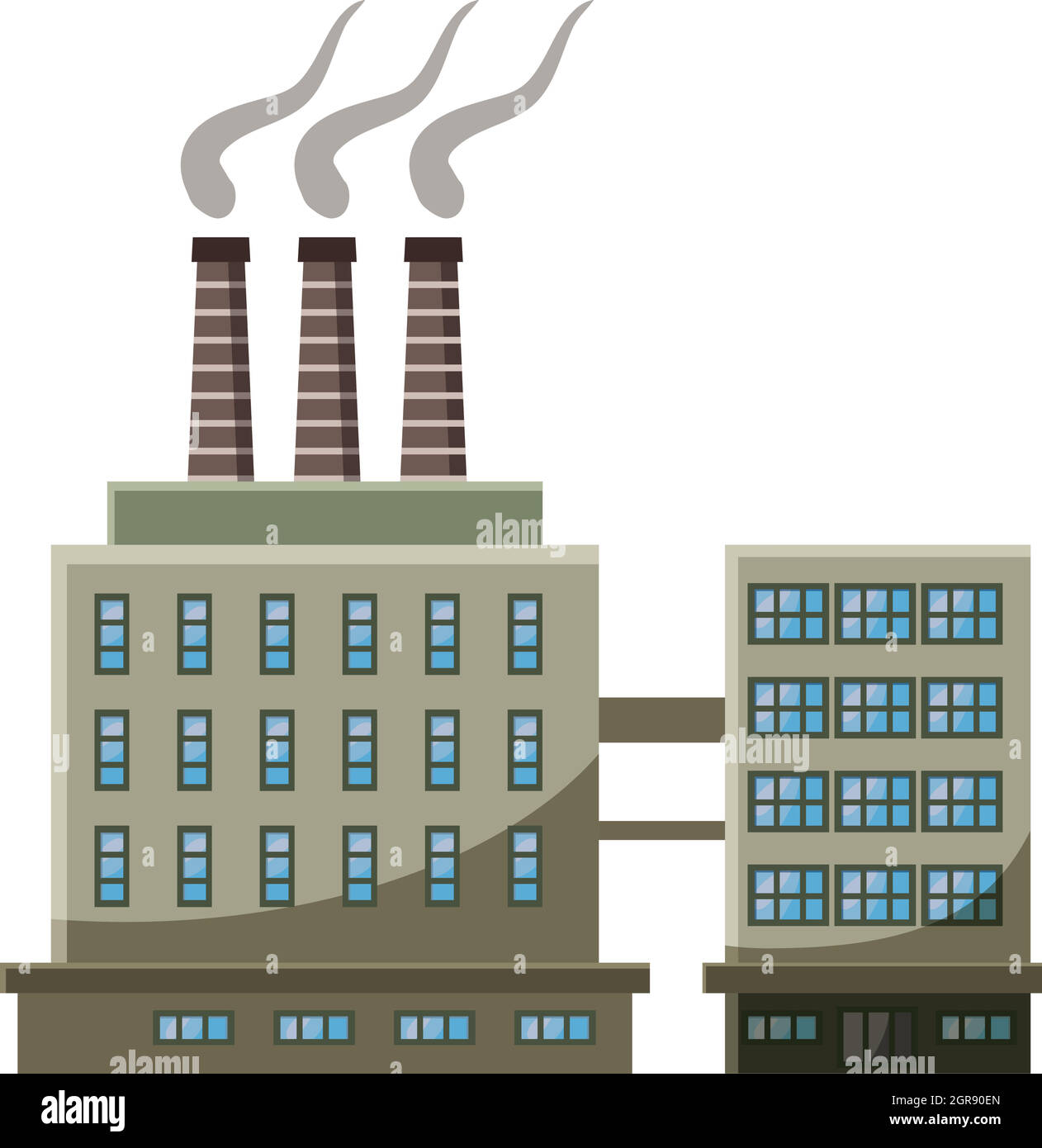 Large chemical plant icon, cartoon style Stock Vector Image & Art - Alamy