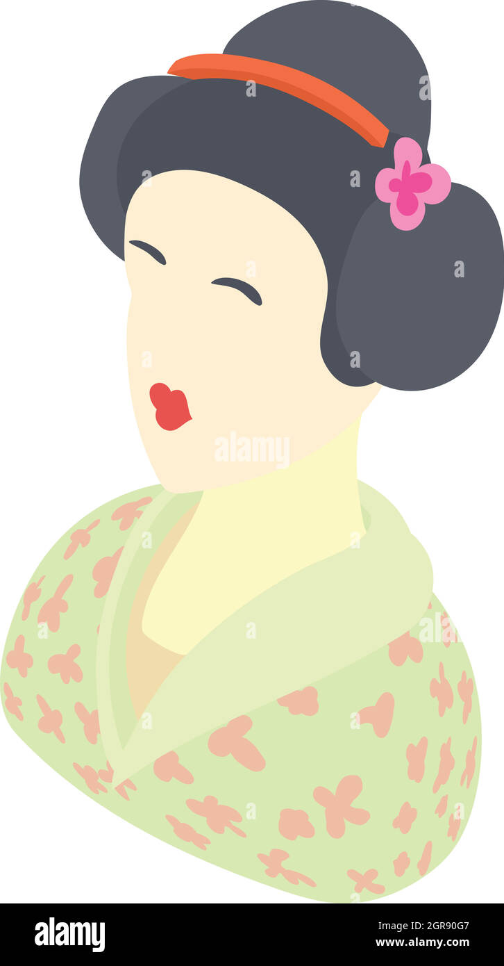 Cartoon japanese woman traditional dress hi-res stock photography and ...