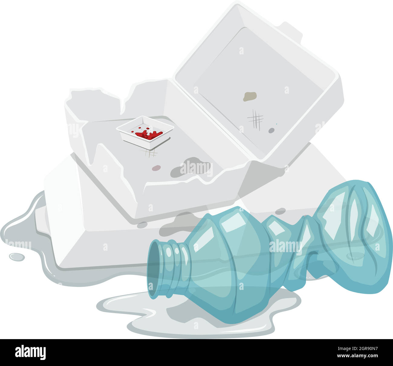 Plastic box isolated Stock Vector Images - Alamy