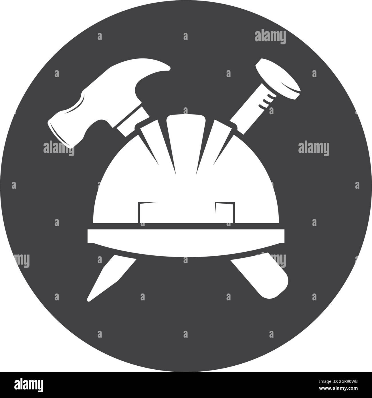 Work hard design vector Black and White Stock Photos & Images - Alamy