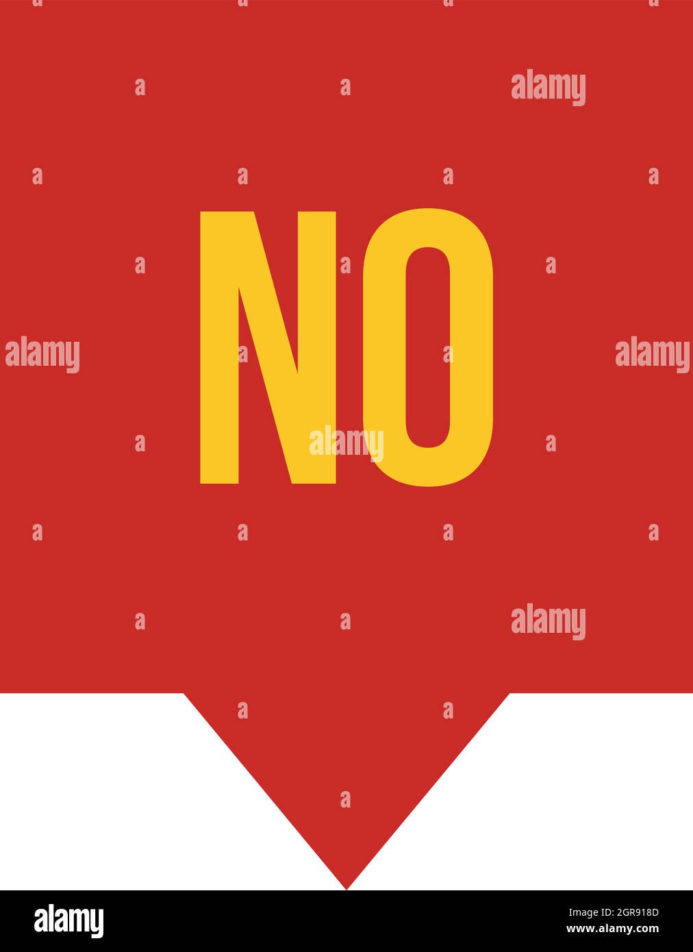 No speech bubble icon, flat style Stock Vector Image & Art - Alamy