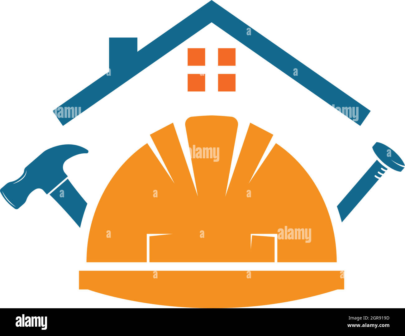 construction helmet vector illustration design Stock Vector Image & Art ...