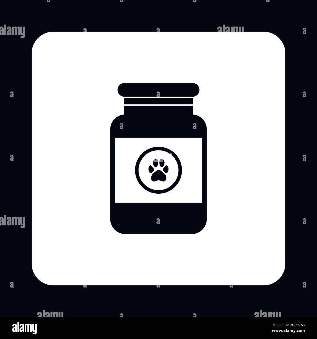 Treatment solution for animals icon, simple style Stock Vector Image ...