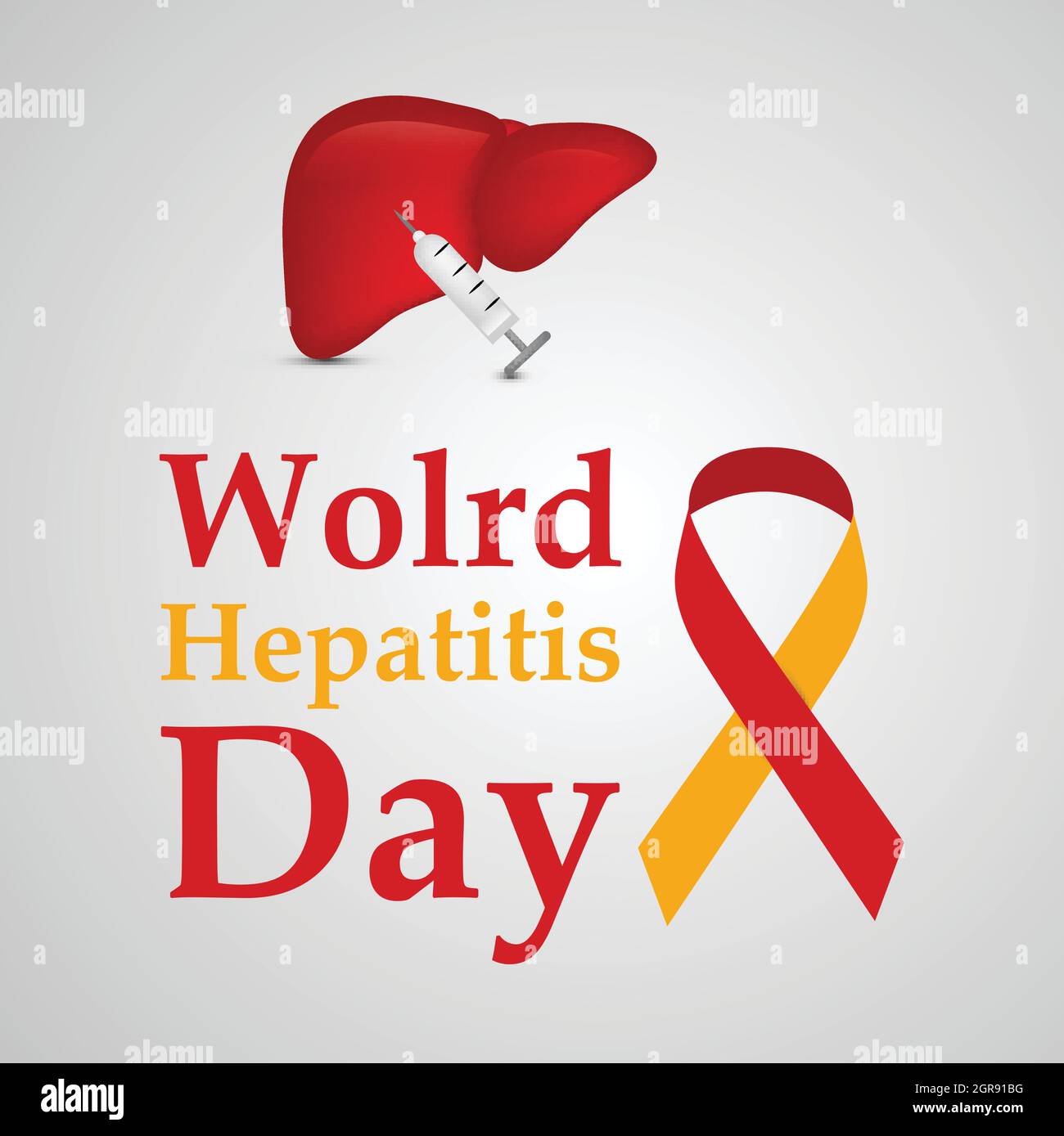 World Hepatitis Day awareness Stock Vector Image & Art - Alamy