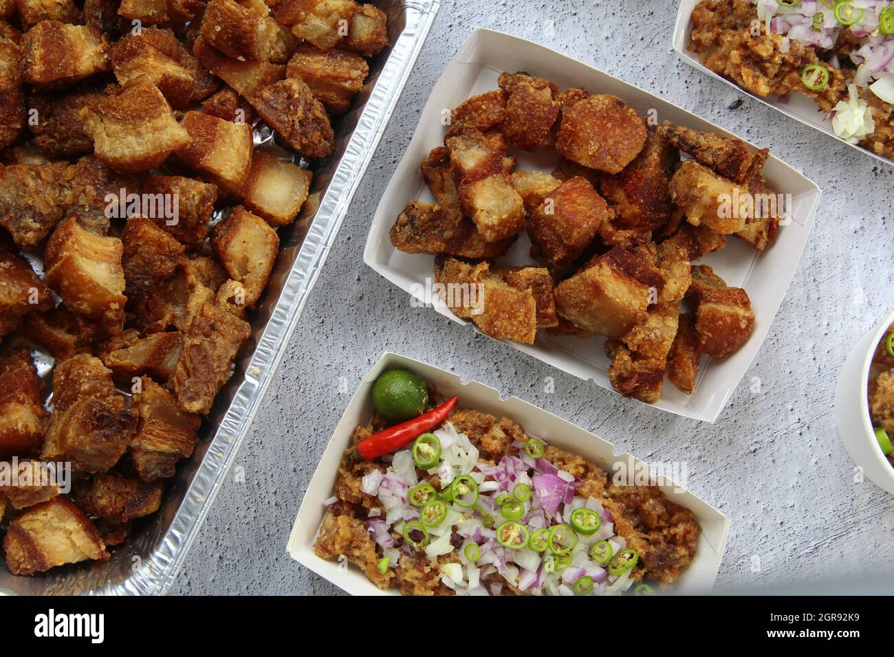 Photo Of Freshly Cooked Filipino Food Called Lechon Kawali Or Pan Fried ...