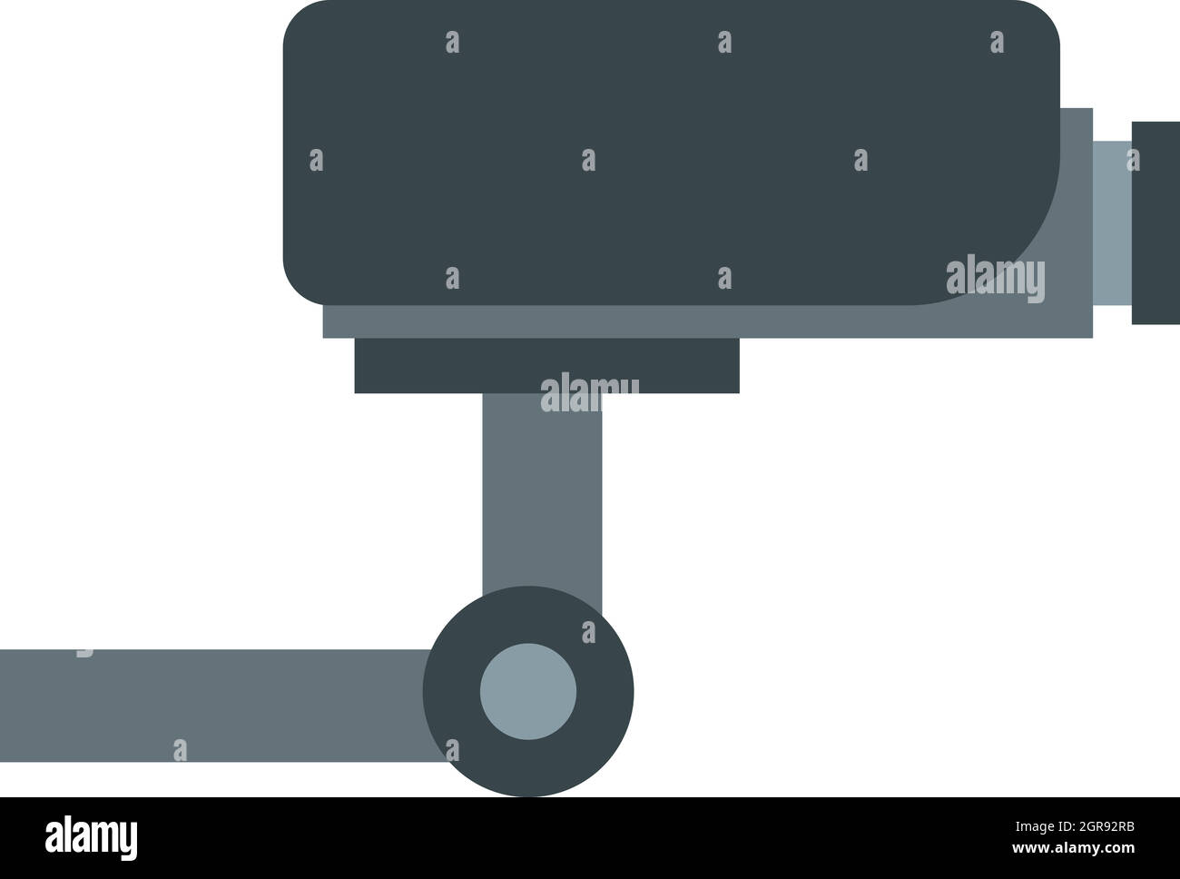 Surveillance camera icon in flat style Stock Vector Image & Art - Alamy