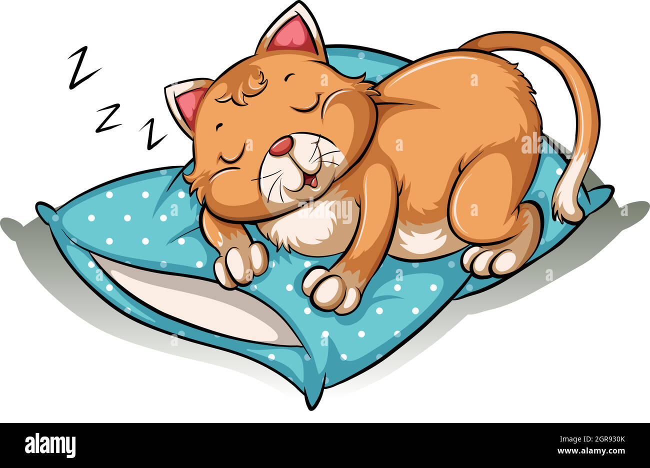 A cat taking a nap Stock Vector Image & Art - Alamy