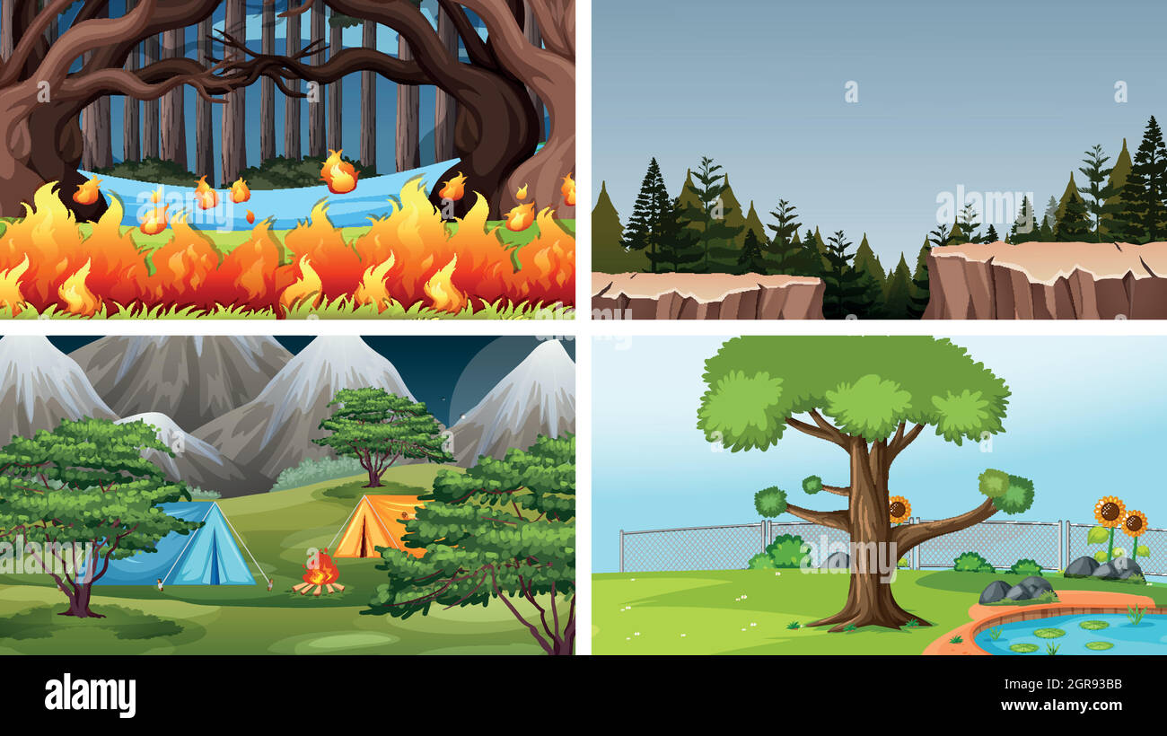 Set of different background Stock Vector Image & Art - Alamy