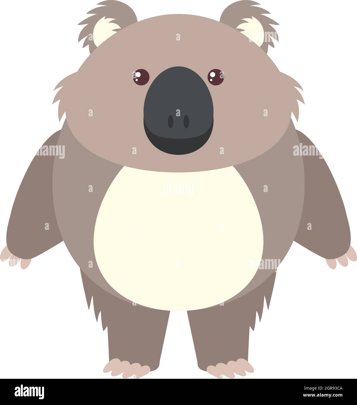 Cute koala on white background Stock Vector Image & Art - Alamy