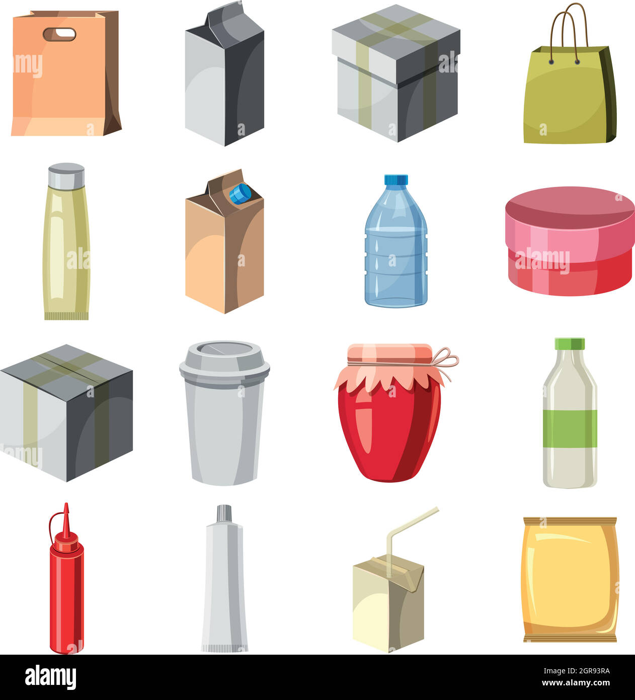 Blank tetra pack Stock Vector Images - Alamy