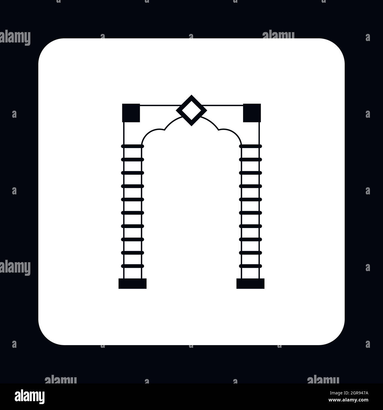 Wooden gate design style Stock Vector Images - Alamy