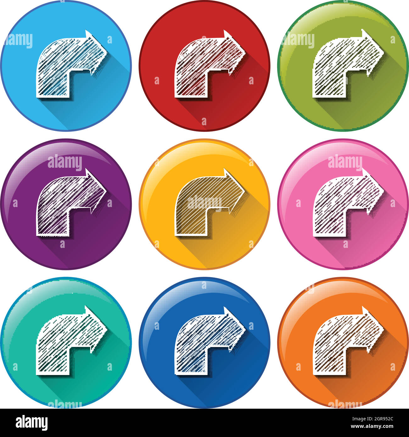 Right side rounded Stock Vector Images - Alamy