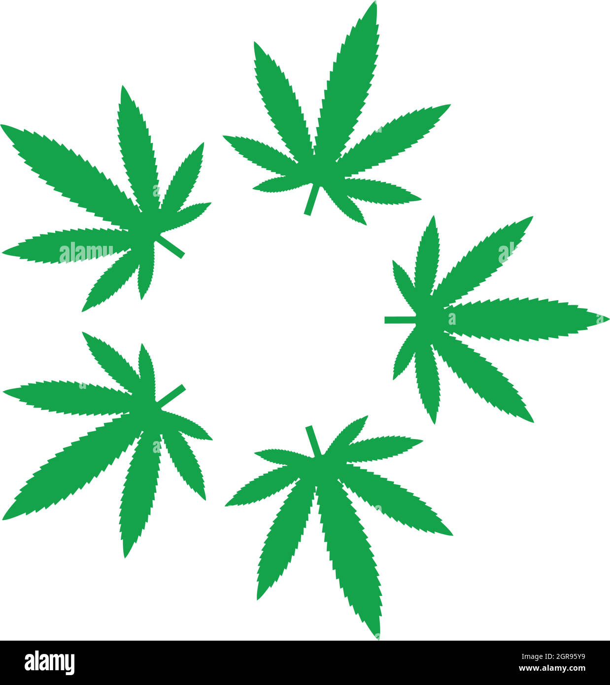 cannabis leaf vector icon illustration design Stock Vector Image & Art ...