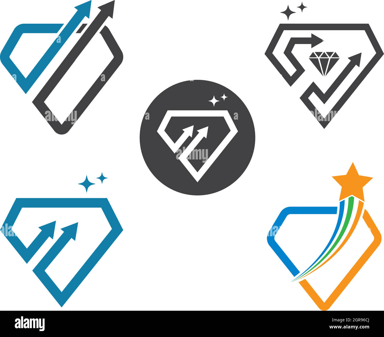 Arrow logo hi-res stock photography and images - Alamy