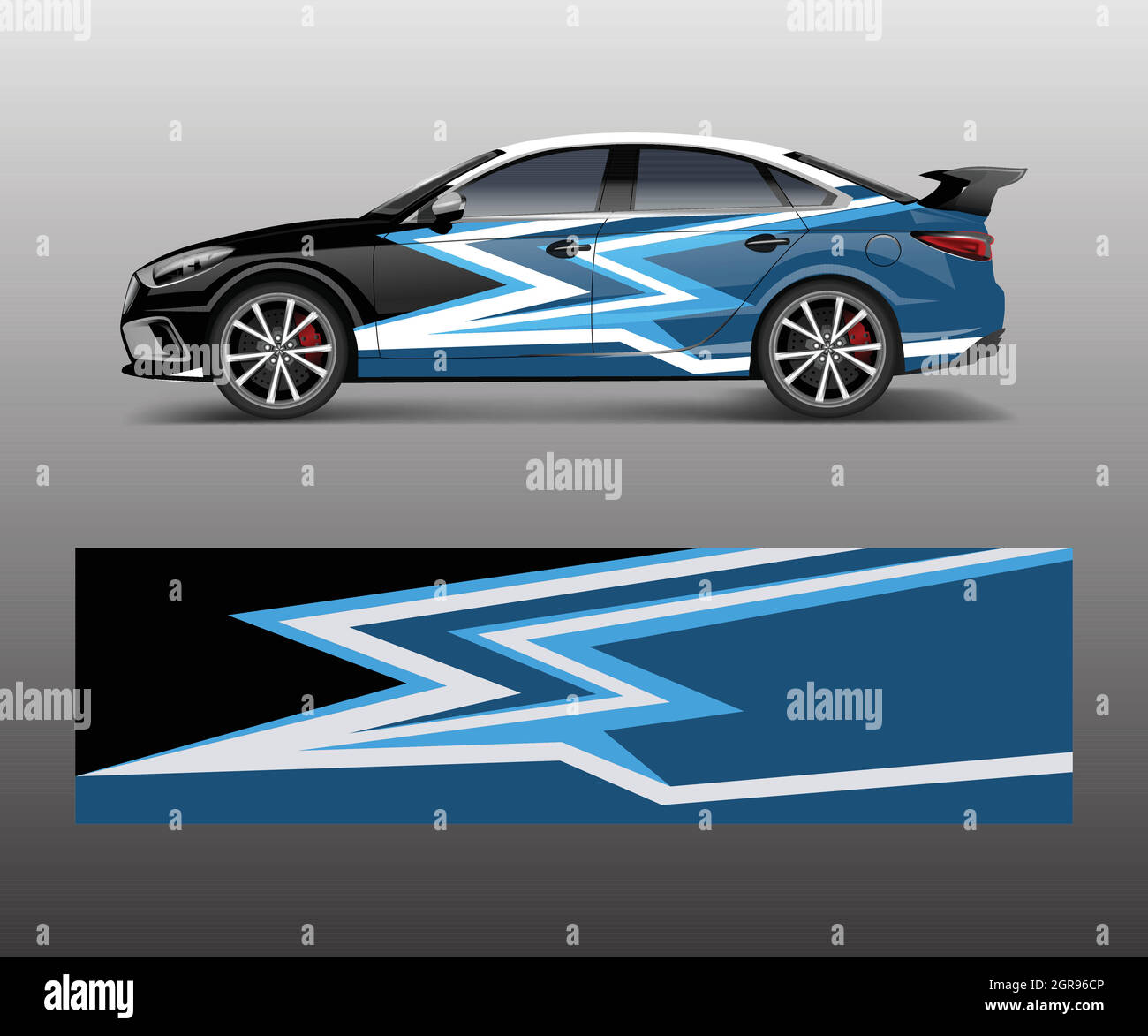 Red white blue livery Stock Vector Images - Alamy