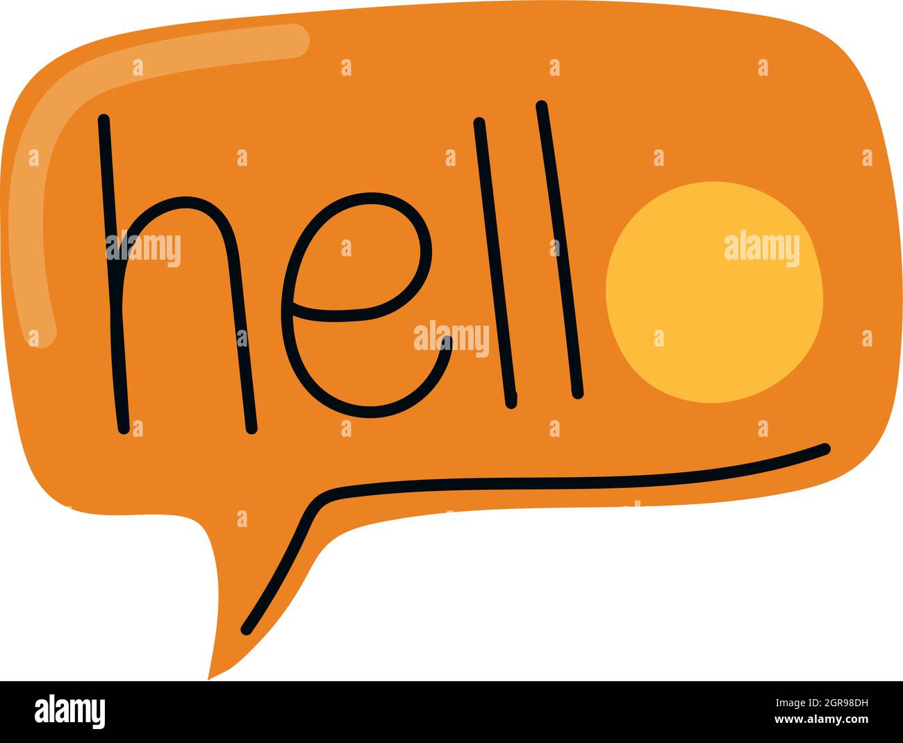 hello lettering design Stock Vector Image & Art - Alamy