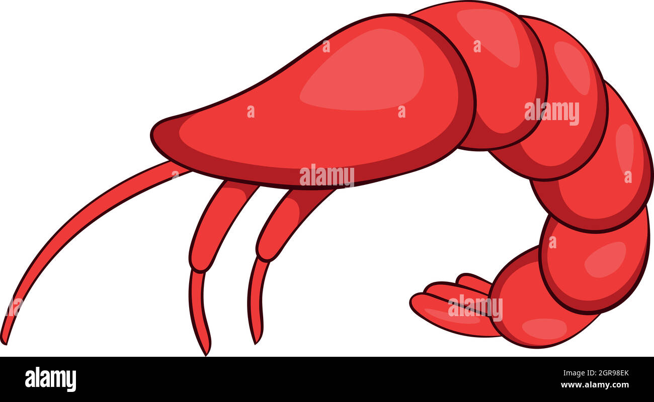 Shrimp icon, cartoon style Stock Vector Image & Art - Alamy