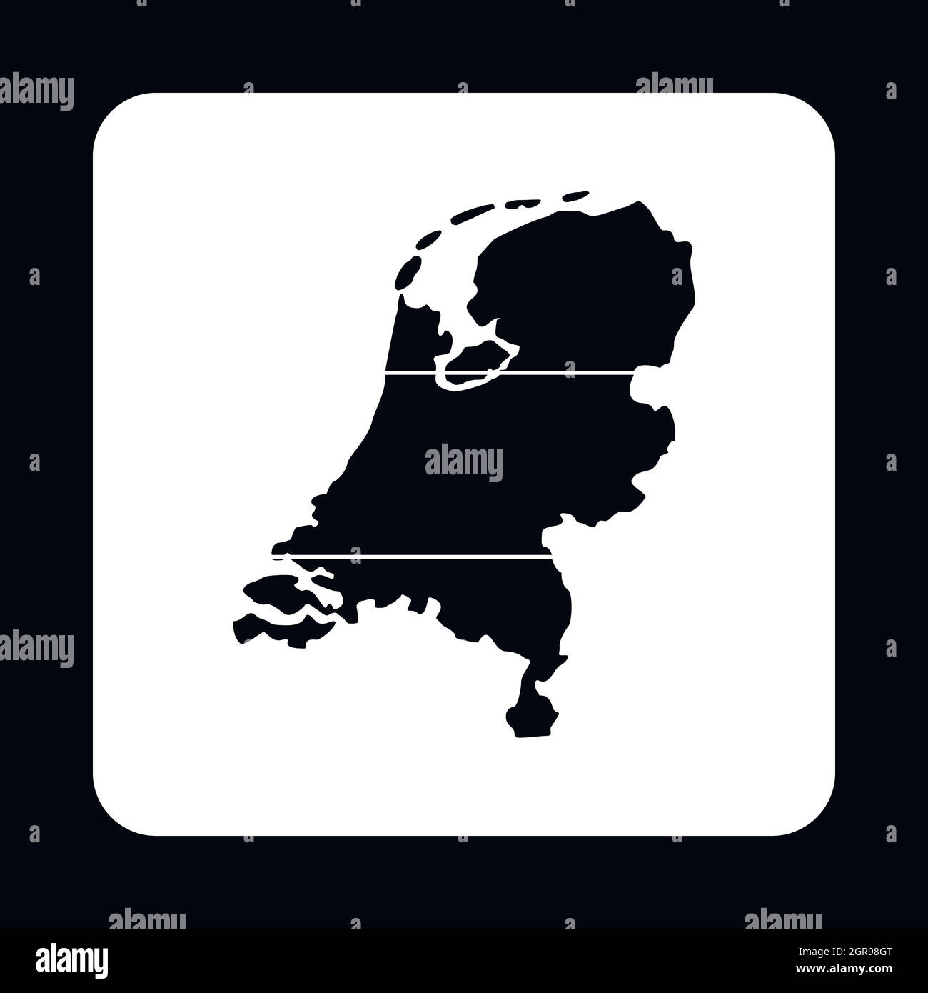 Map of the Netherlands icon, simple style Stock Vector Image & Art - Alamy