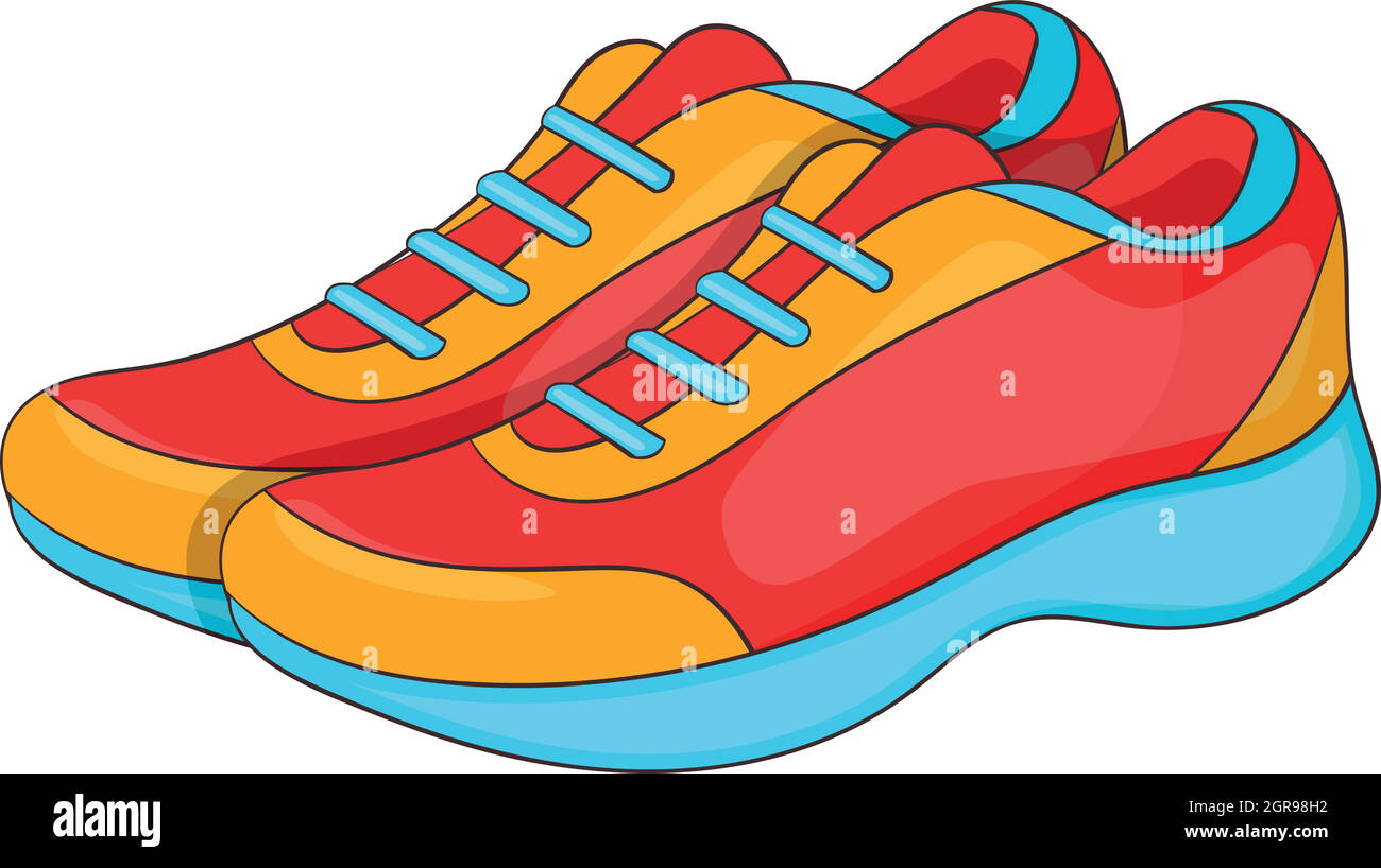 Style shoelace icon cartoon Stock Vector Images - Alamy