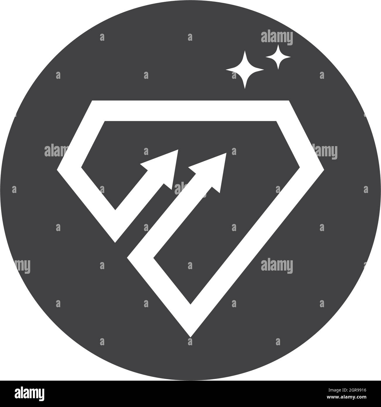 Gem diamond vector Black and White Stock Photos & Images - Alamy