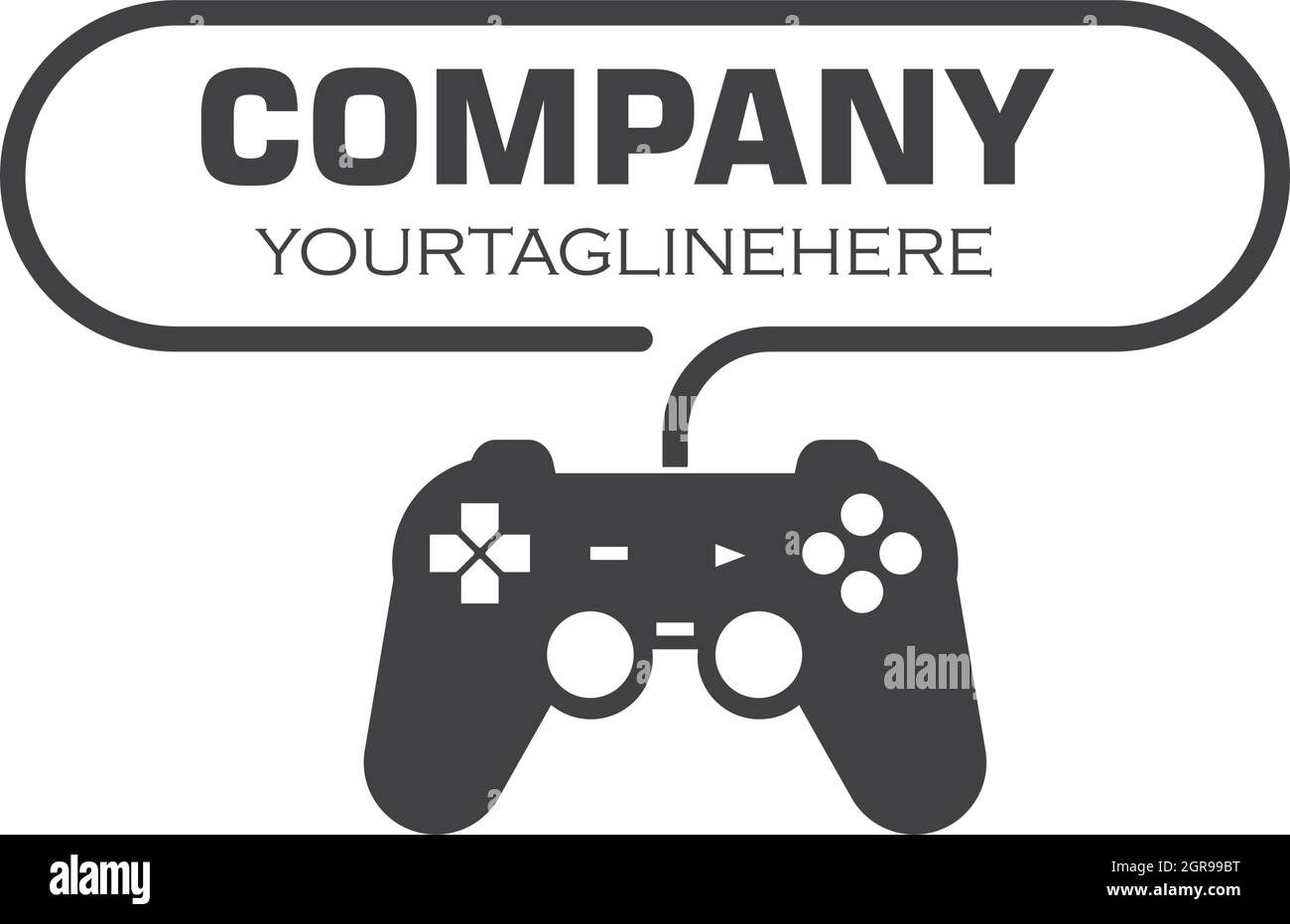 video game controller logo icon vector illustration Stock Vector Image ...