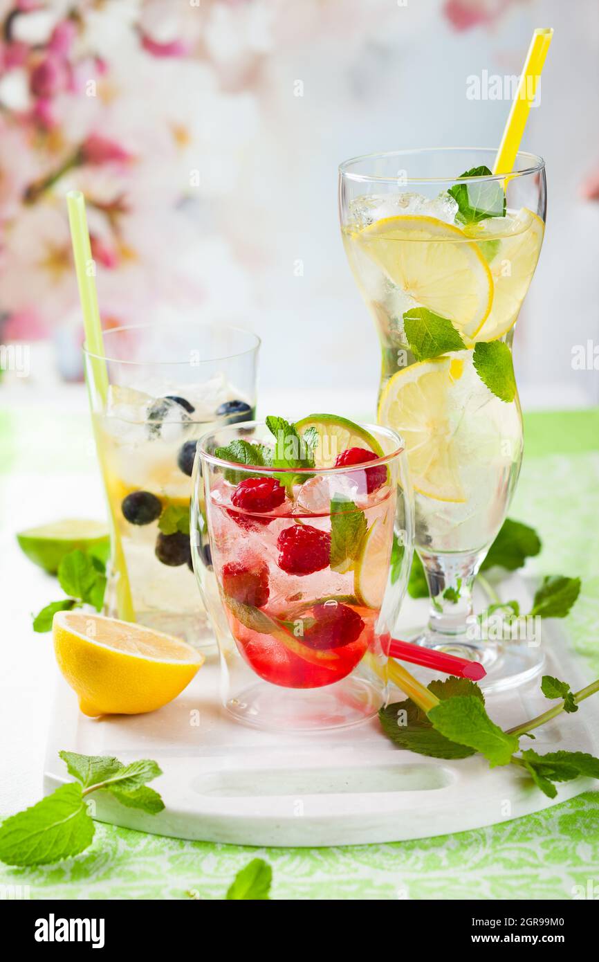 Types of lemonade hi-res stock photography and images - Alamy