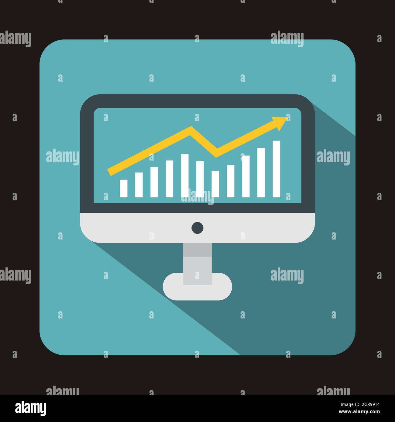 Finance computer screen Stock Vector Images - Alamy