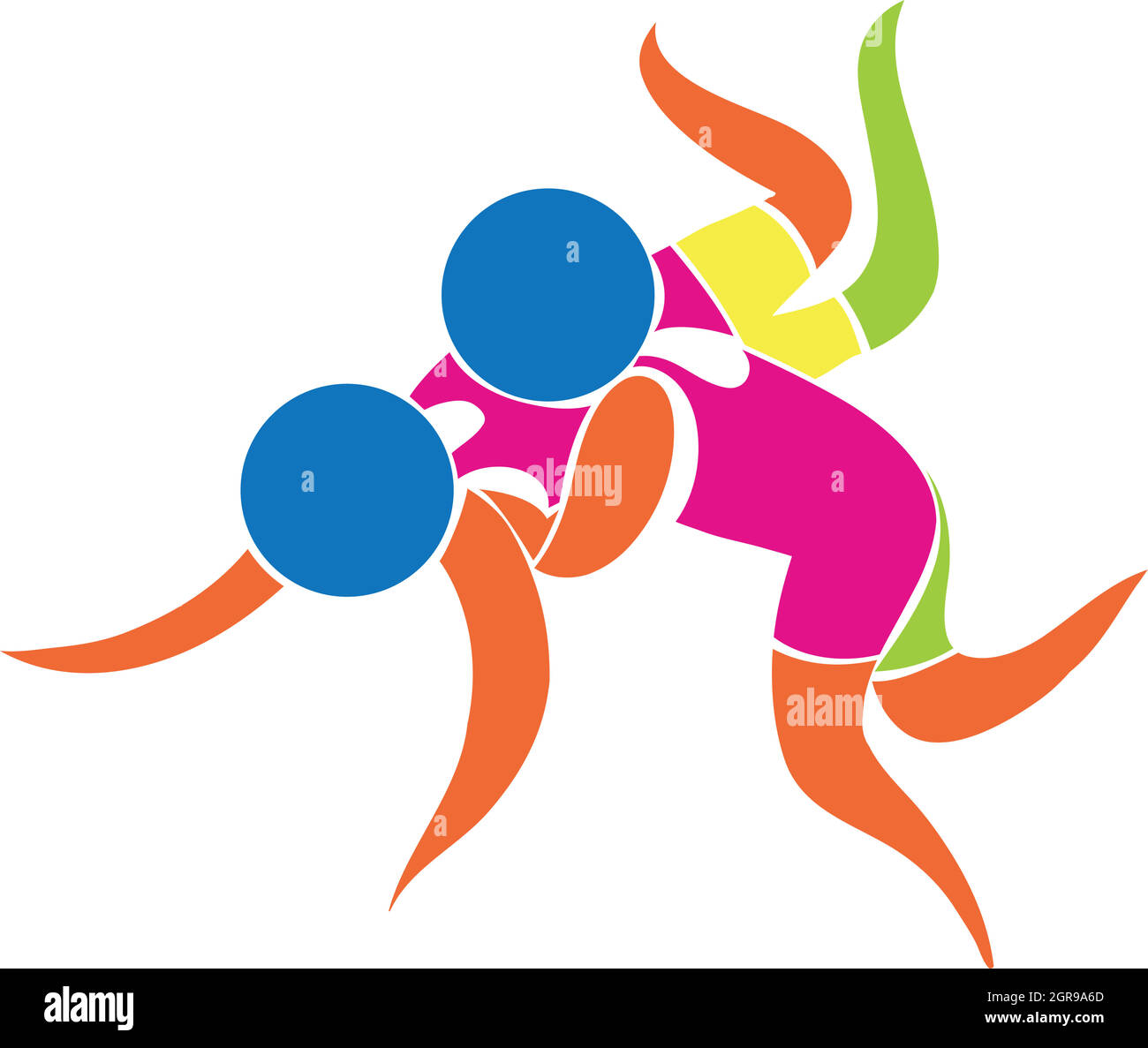 Sport icon for wrestling Stock Vector Image & Art - Alamy