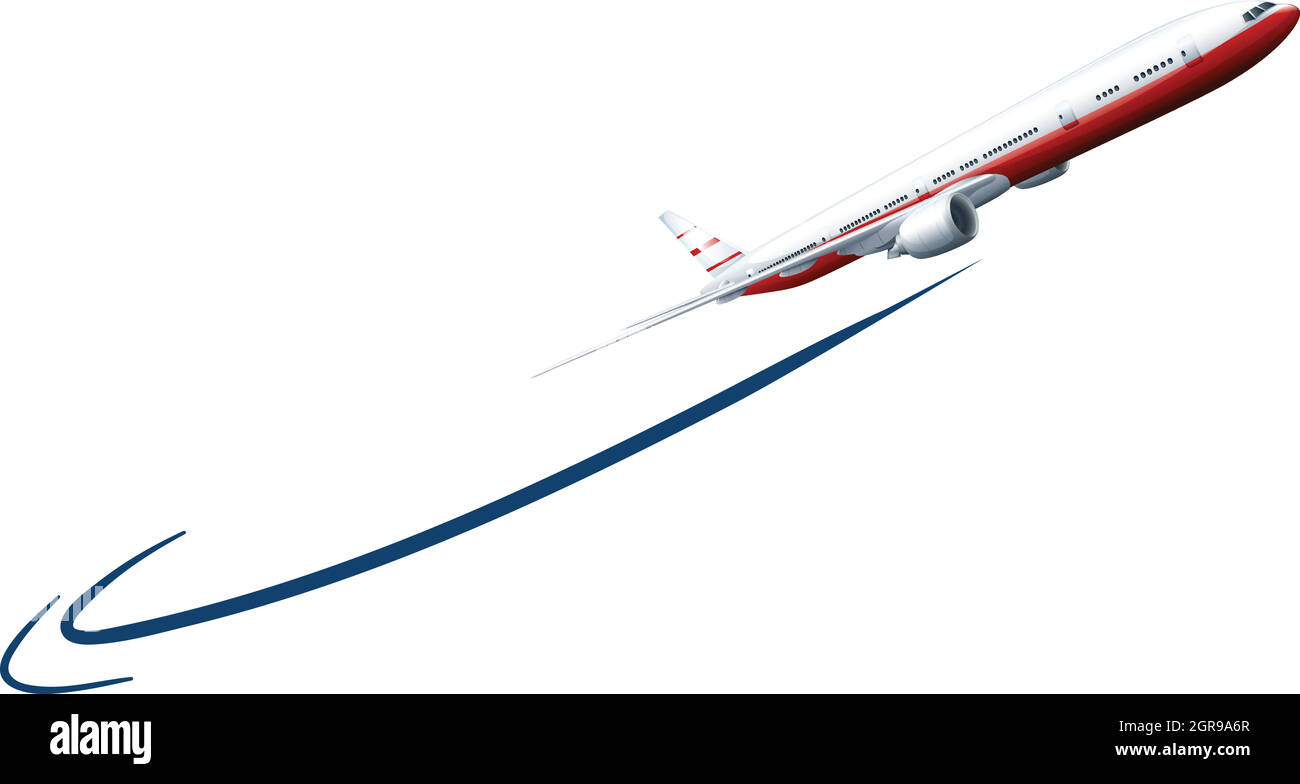 Airplane flying up in the sky Stock Vector Image & Art - Alamy