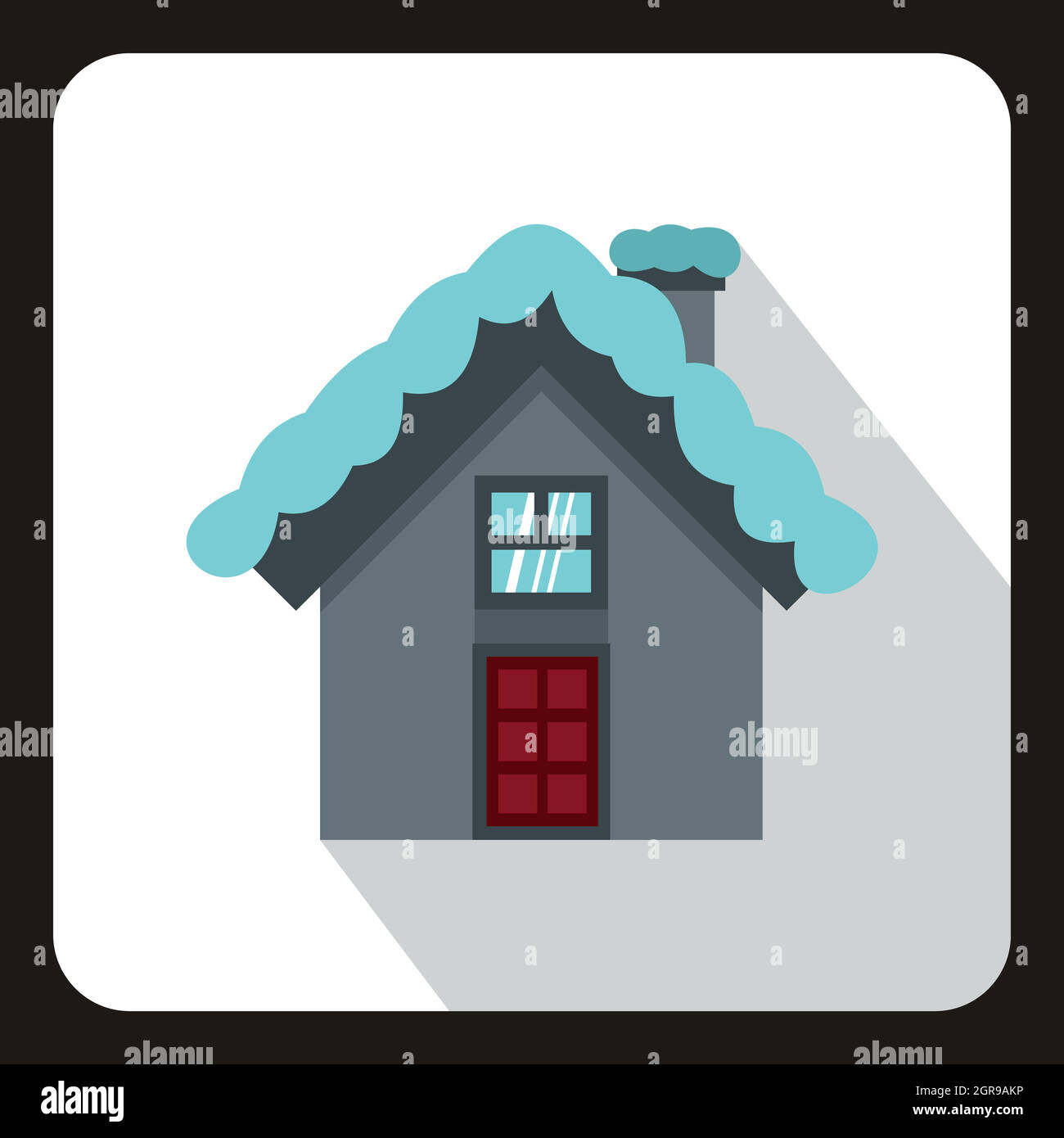 Mansion house on blue Stock Vector Images - Alamy