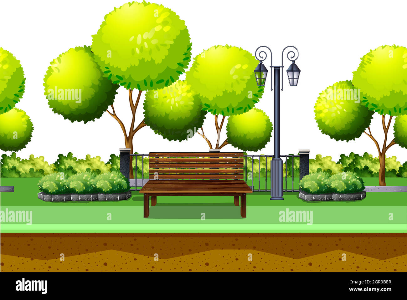 Seating area garden Stock Vector Images - Alamy