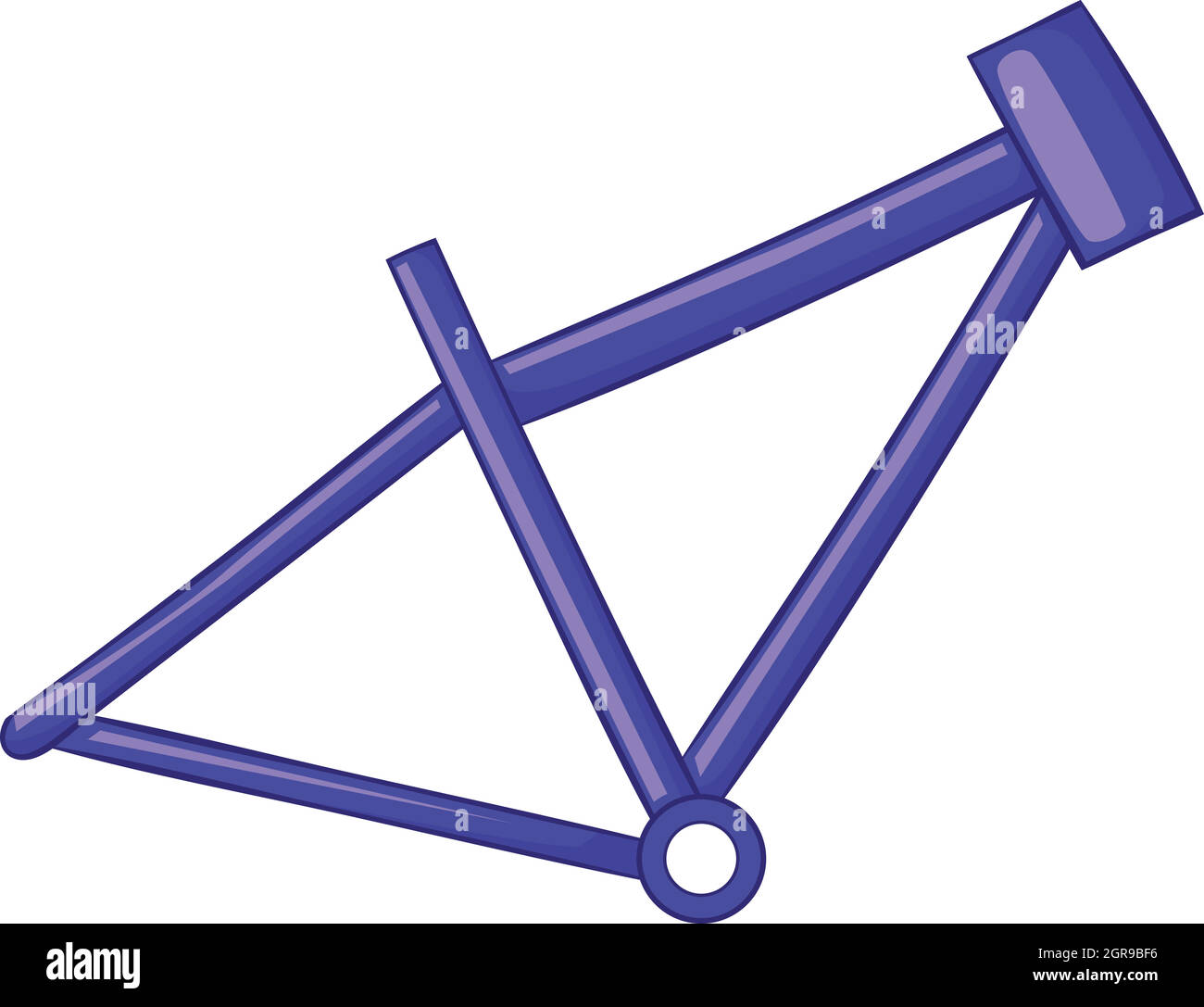 Bicycle frame icon, cartoon style Stock Vector Image & Art - Alamy